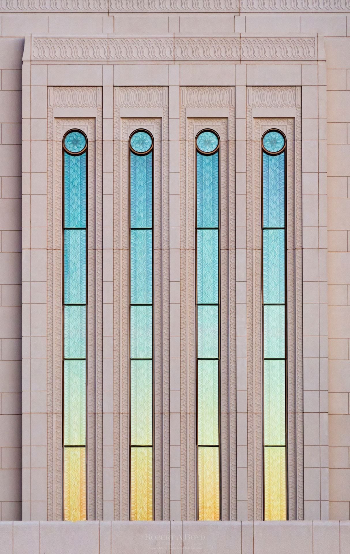 Gilbert Arizona Temple Window Glass. Robert A. Boyd Fine Art and LDS ...